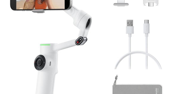 Insta360 Flow 2 Pro AI Tracker Bundle (Beyaz)