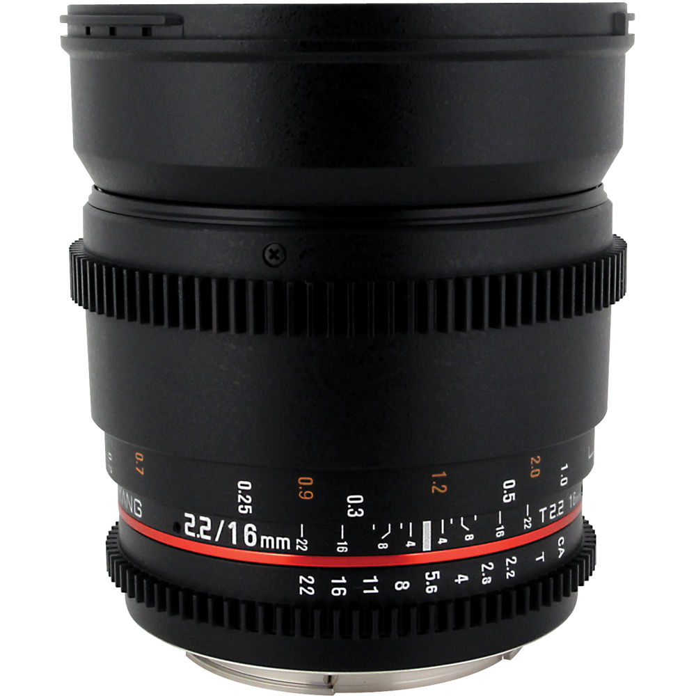 Samyang 16mm T2.2 Crop Cine Lens (Sony E)