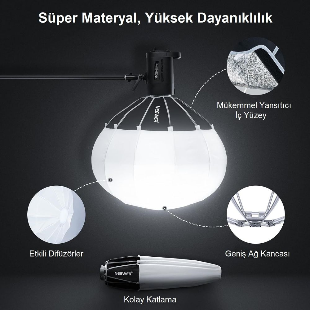 NEEWER NS50L Hızlı Kurulan 50cm Fener Softbox