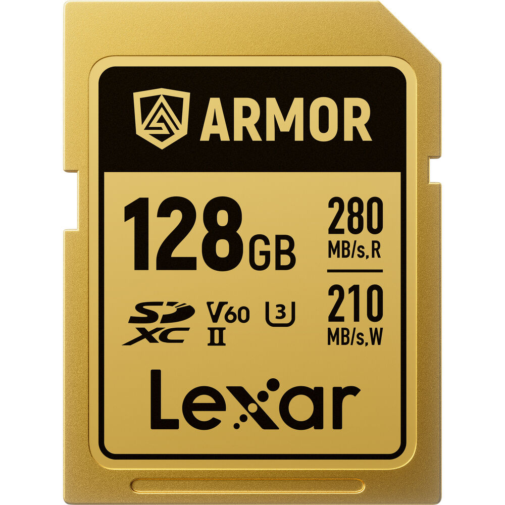 Lexar 128 GB ARMOR GOLD V60 UHS-II SDXC Memory Card