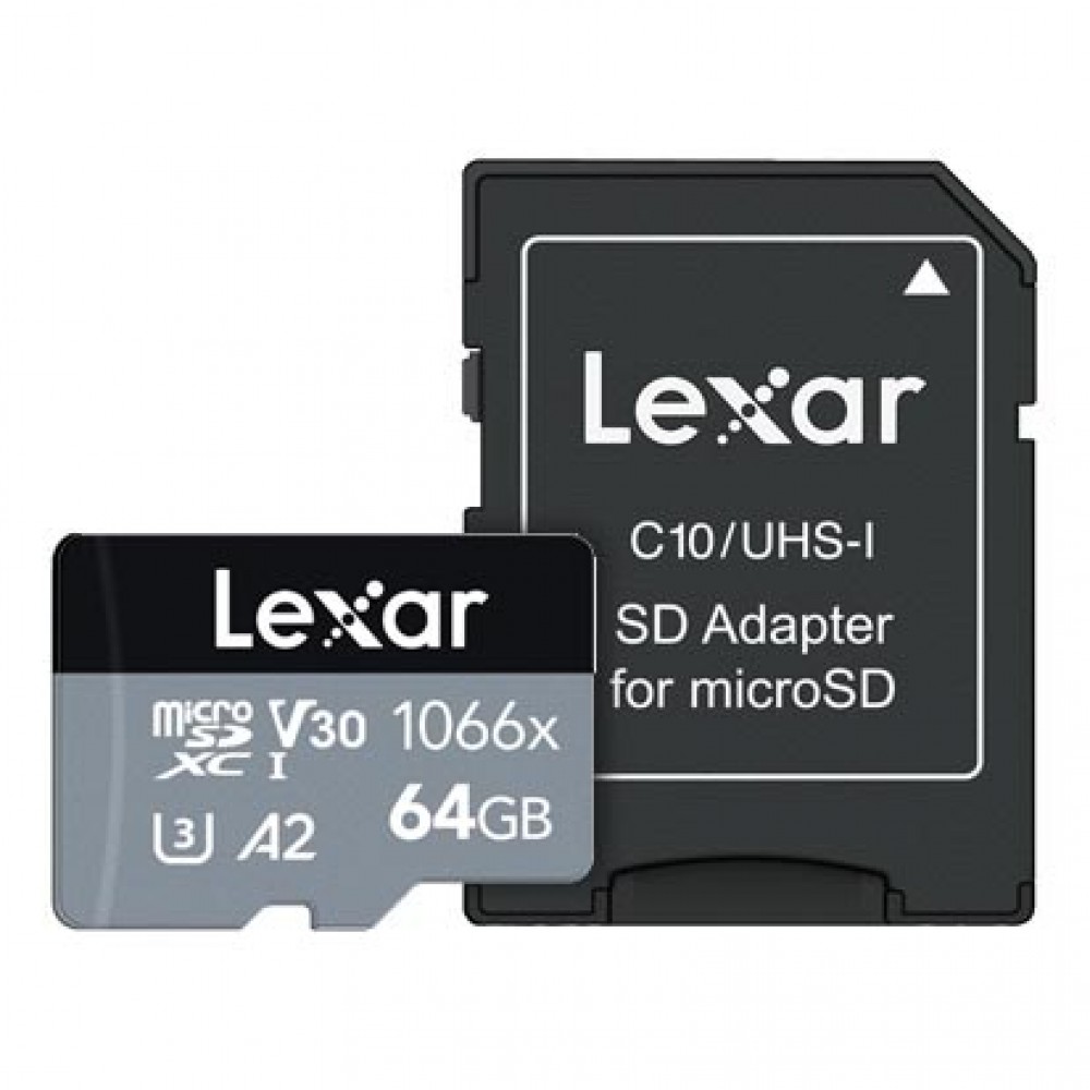 Lexar 64 GB Pro 1066x microSDXC UHS-I A2 U3 V30